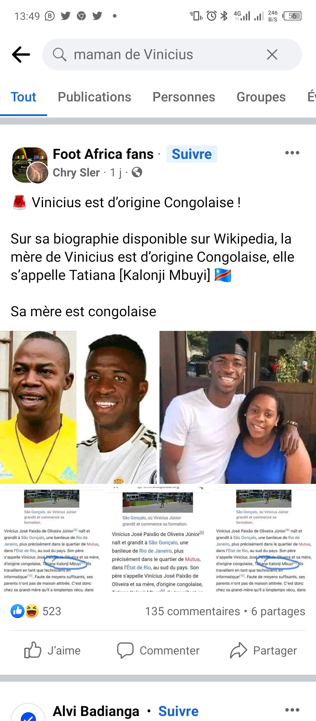 Fact-checking : Vinicius Junior est Brésilien de père et de mère — Infos.CD